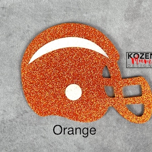 FLAT Glitter Foam Football HELMET Ornaments for Homecoming Mums and ...