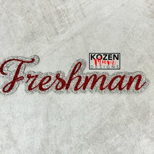 Custom Class Die Cut Sweet Pea Font: Freshman, Sophomore, Junior ...