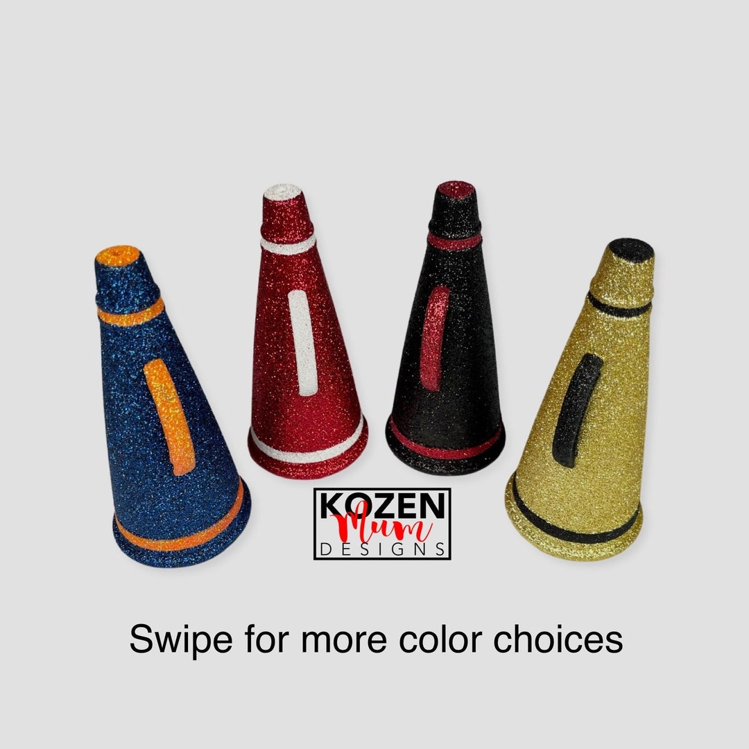 Cheerleader Megaphone Ornaments for Homecoming Mums and Wreath ...