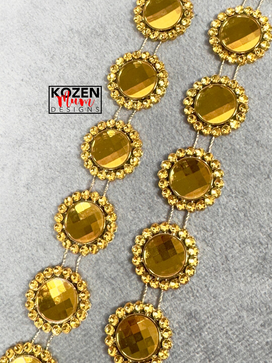 ROUND Gold BLING String, 1 Yard, 2 Strings, for Homecoming Mum or ...