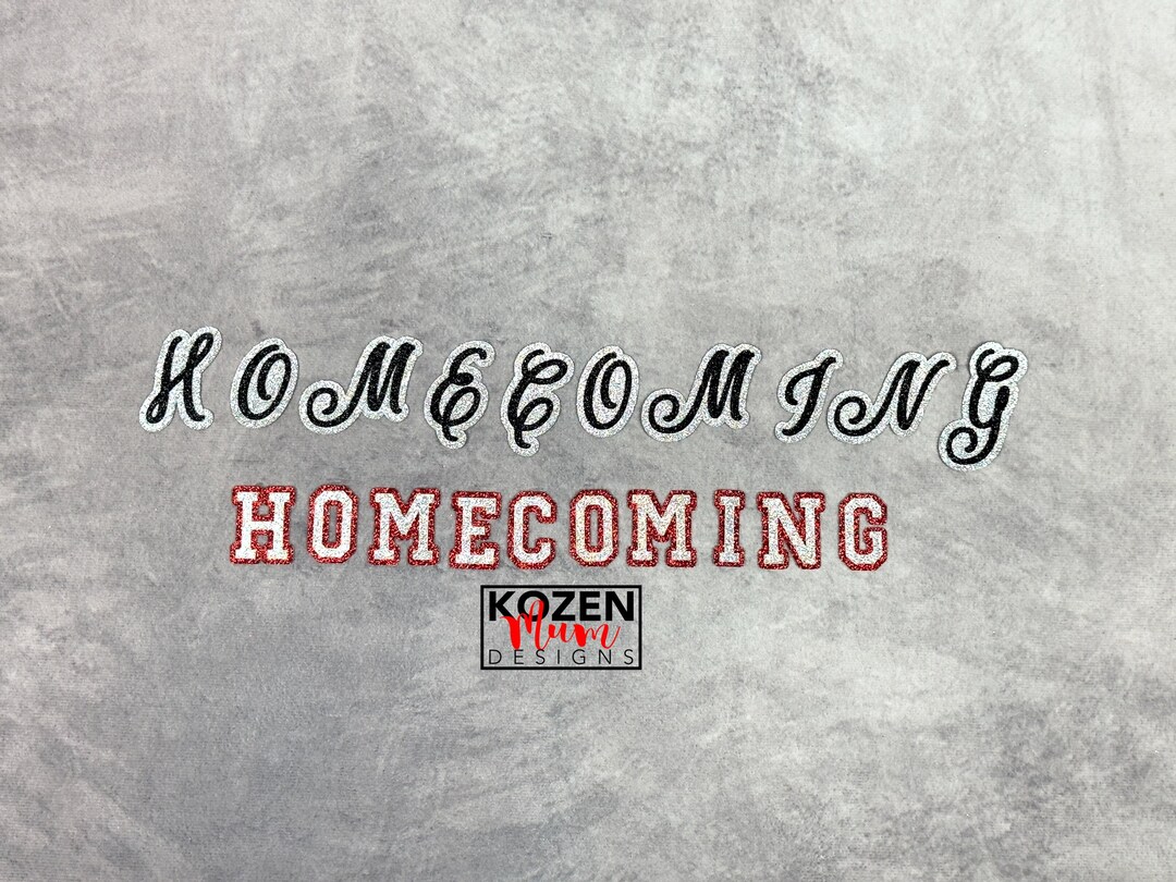 HOMECOMING Letters Die Cut for Custom Homecoming Mum Approximately 1.75 ...