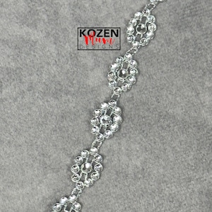 Oval Shaped Silver Bling String, 34-36" Length for Homecoming Mums or ...