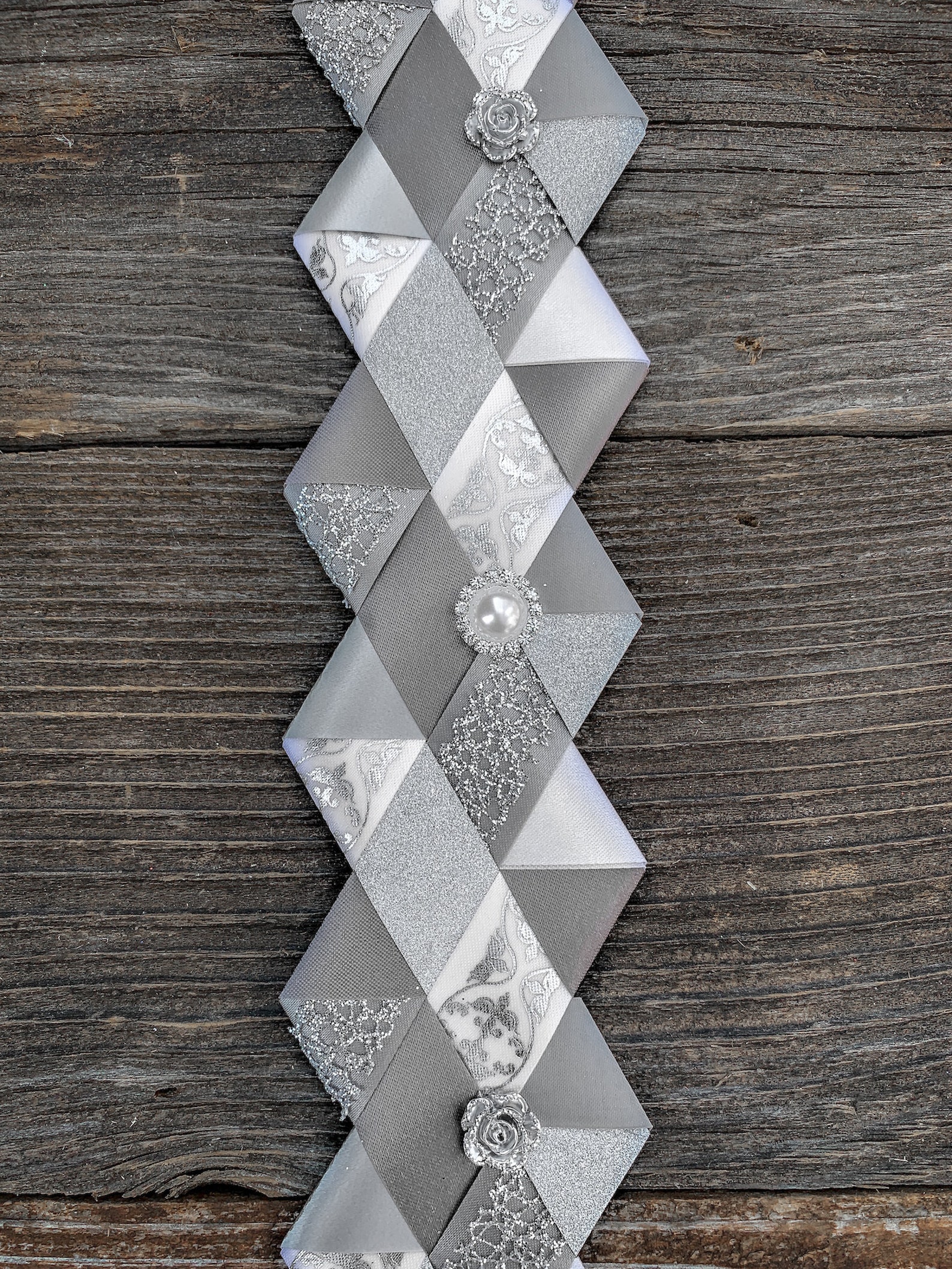 SILVER Fancy Victory Braid for Homecoming Mum With Custom - Etsy