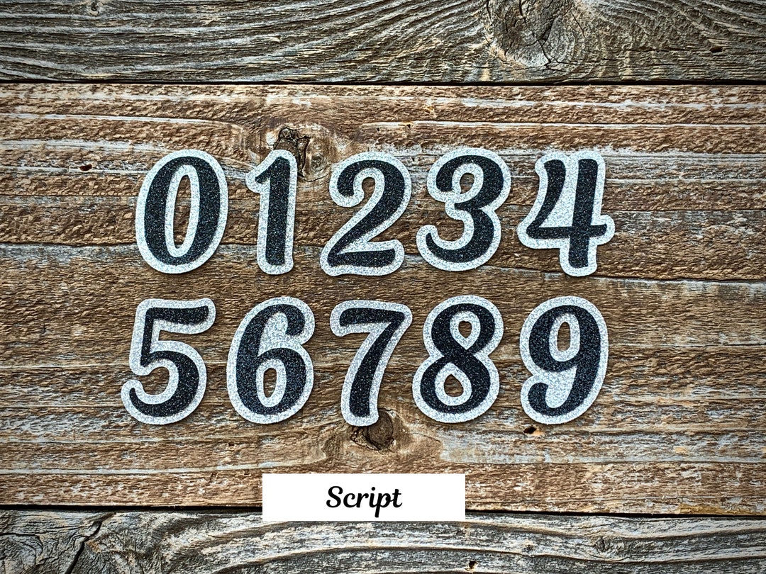 Individual Numbers in Script Font for Homecoming Mums and Garters 2 ...