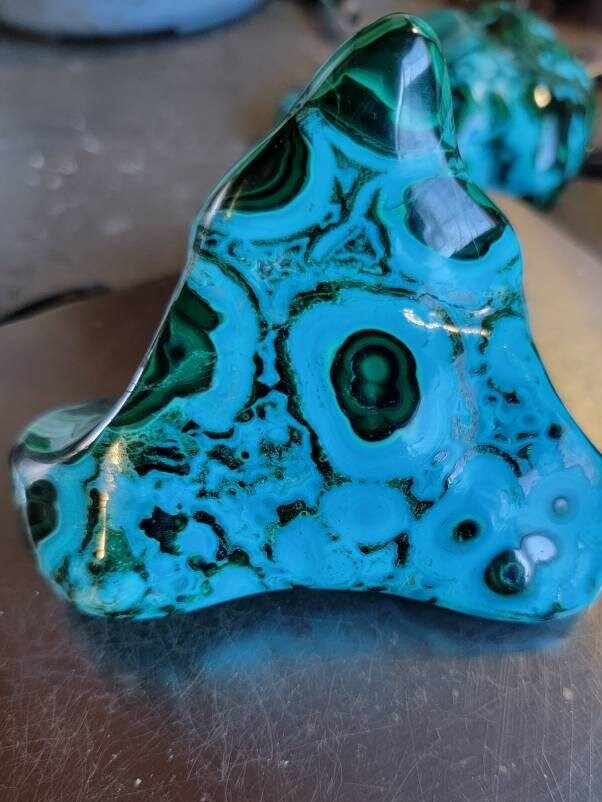Blue Malachite Freeforms - Etsy