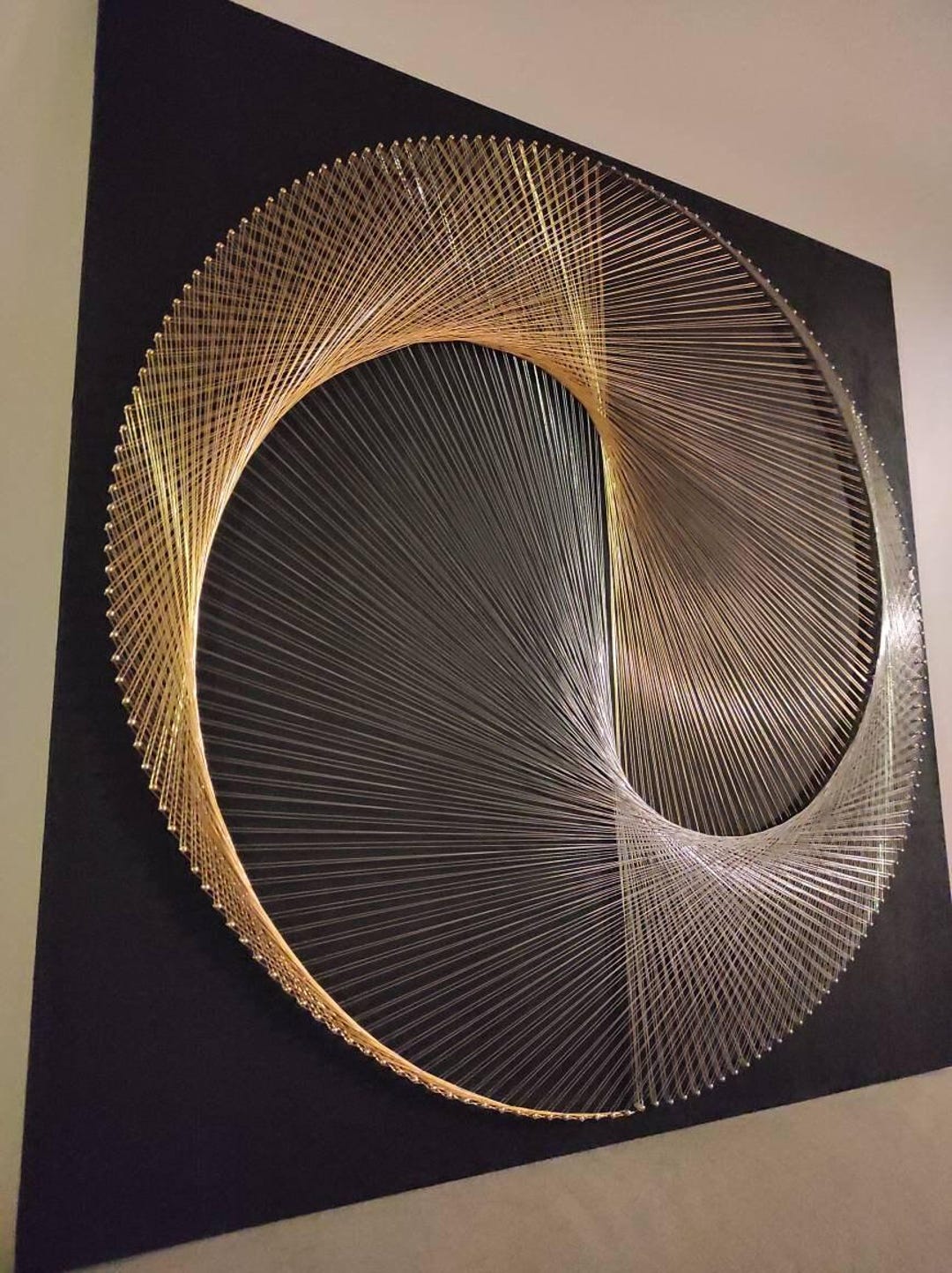 Yin Yang String Art Wall Art String Art Wall Decor Home Decor Office ...