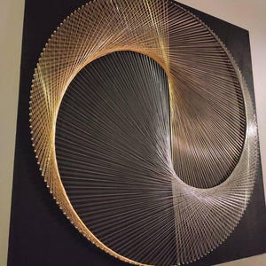 Yin Yang String Art Wall Art String Art Wall Decor Home Decor Office Decoration Yoga Studio ...