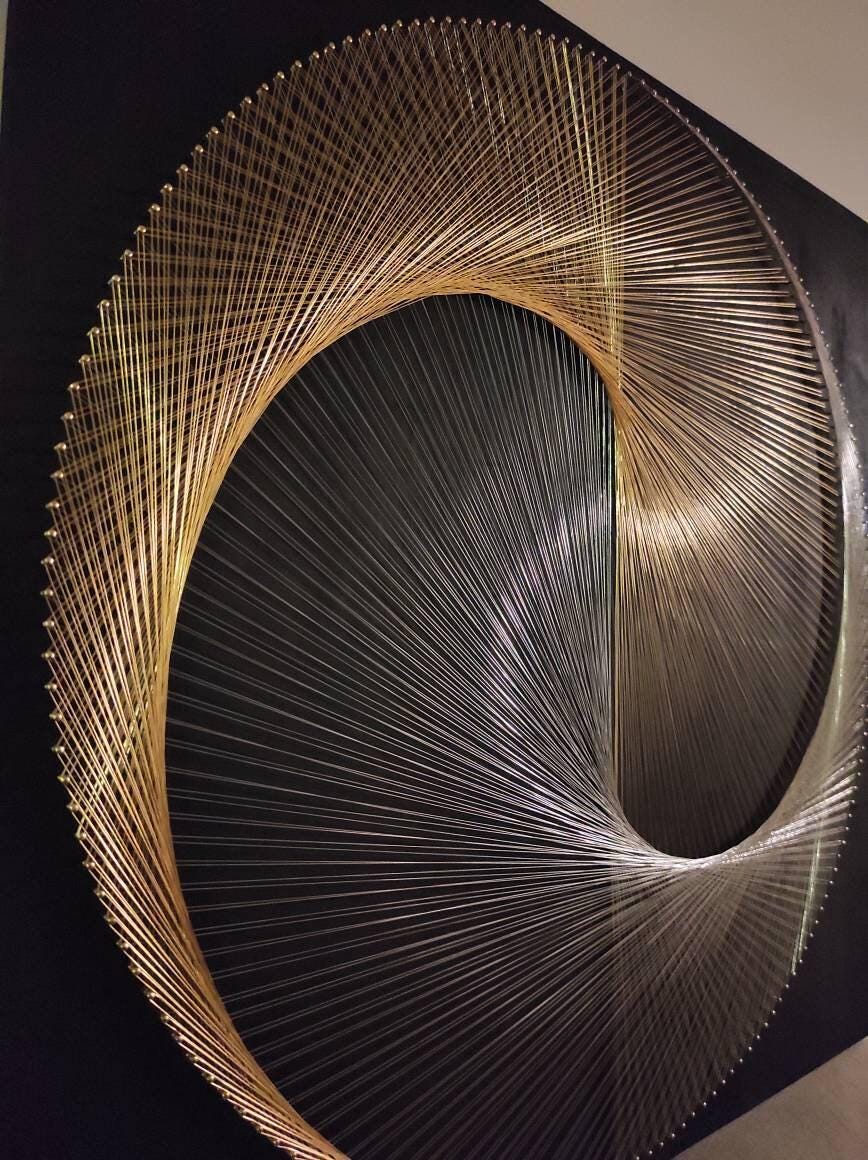 Yin Yang String Art Wall Art String Art Wall Decor Home Decor Office ...