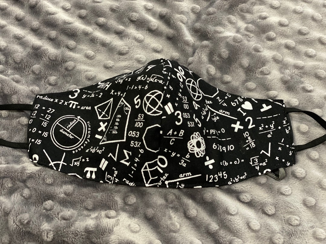 Math Periodic Table Reversible Face Mask - Etsy