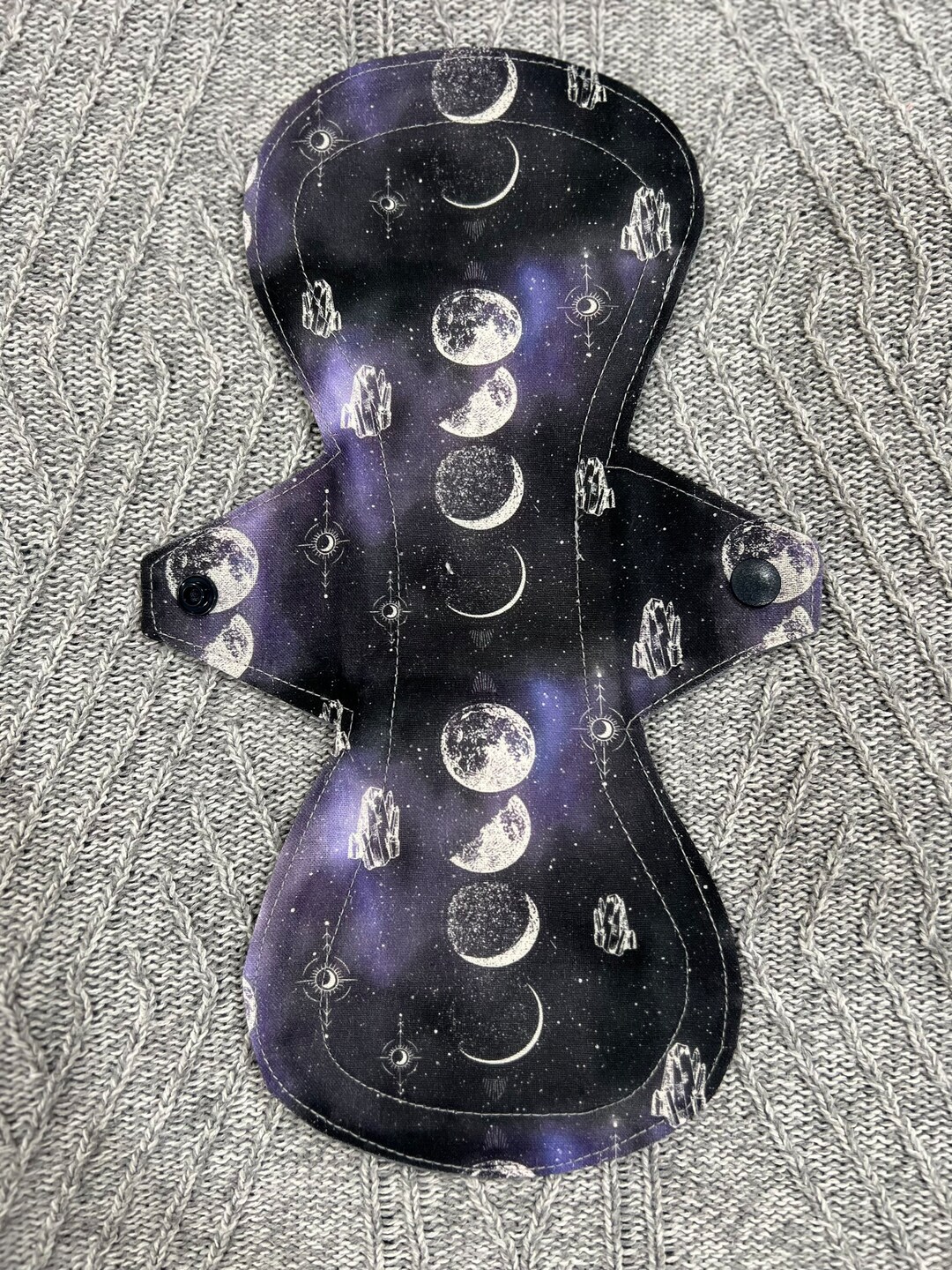 Moon Phase Crystals, Wide Gusset, Reusable Pads, Cloth Pad, Period Pad ...