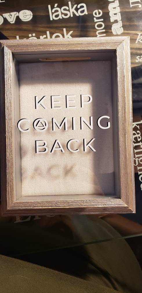 Alcoholics Anonymous Chip Storage Shadow Box - Etsy