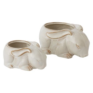 Small Ceramic Bunny Pot Home Decor Ceramic Vase Rabbit Vase Desk Decor ...