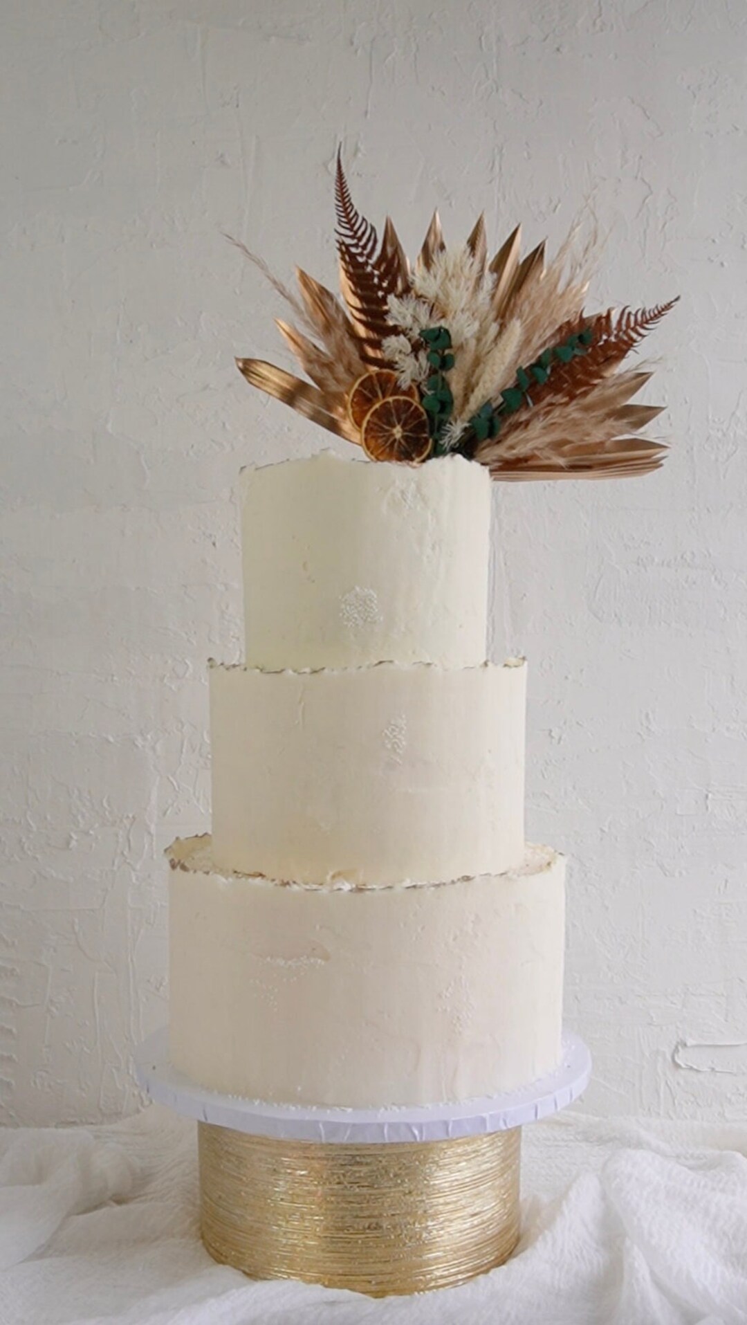 Boho Wedding Cake Topper Dried Floral Cake Topper Boho Wedding Cake ...