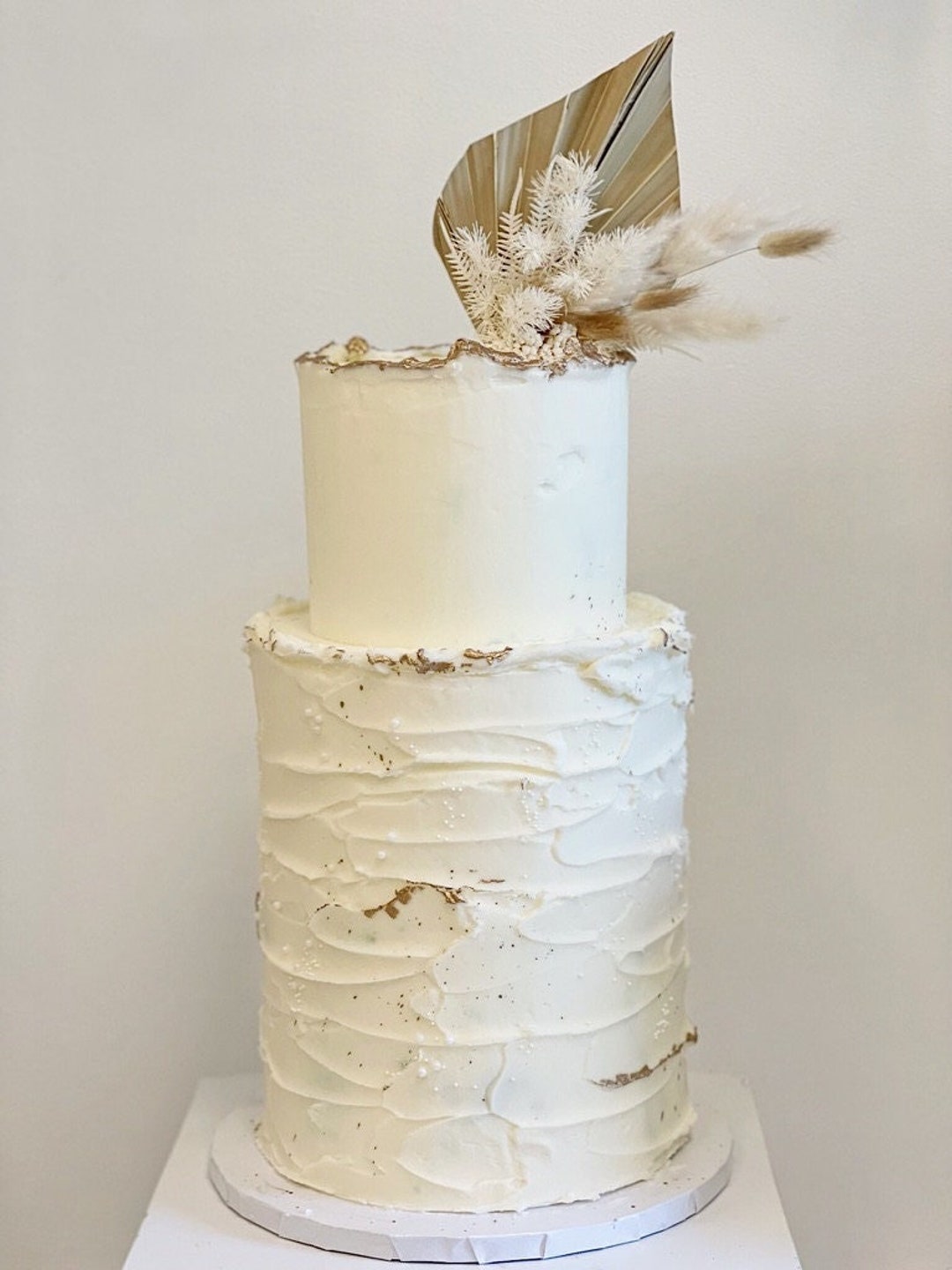 Boho Wedding Cake Topper Dried Floral Cake Topper Boho Wedding Cake ...