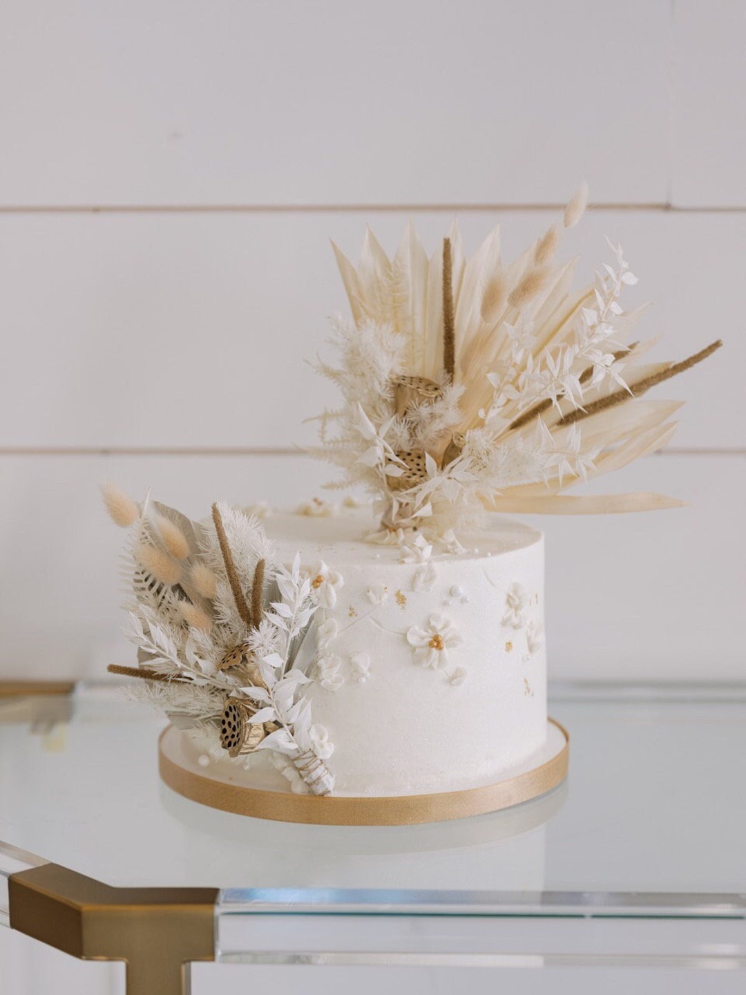 Boho Wedding Cake Toppers Dried Floral Cake Topper Boho Wedding Cake ...