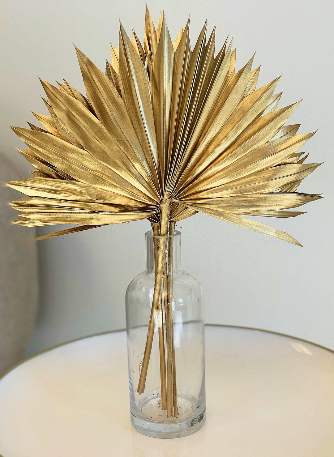 Dried Gold Sun Palms Boho Decor Dried Sun Palms 5 Stems Dried Flowers ...