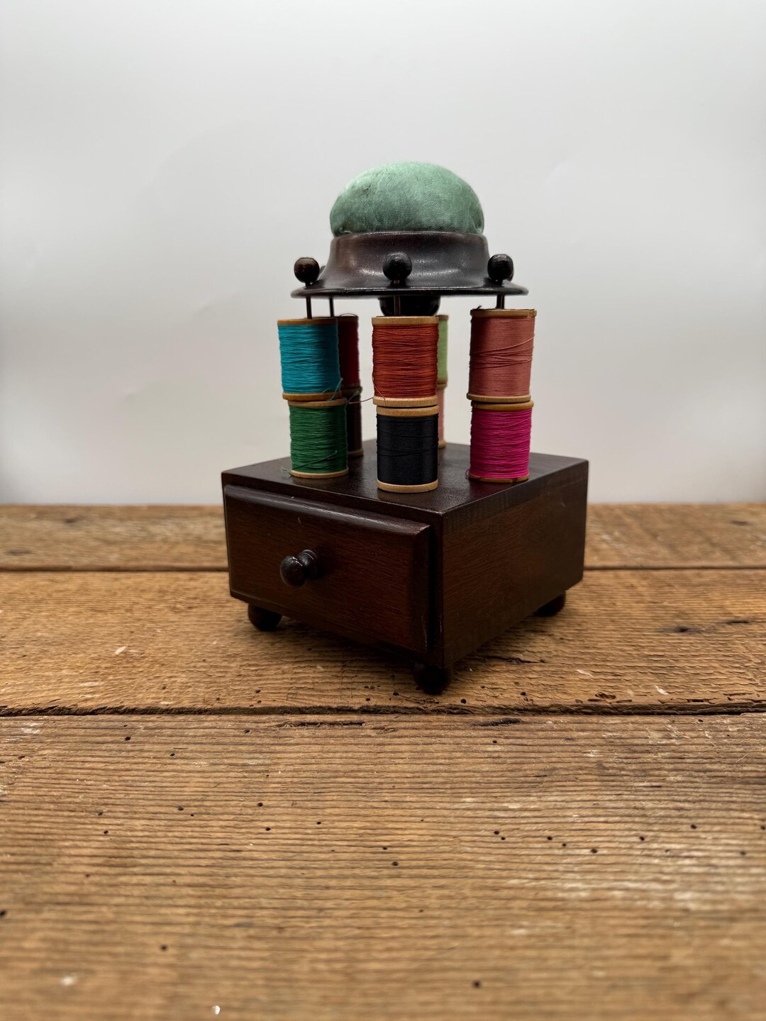 Antique Sewing Box/ Pincushion/ Thread Storage - Etsy