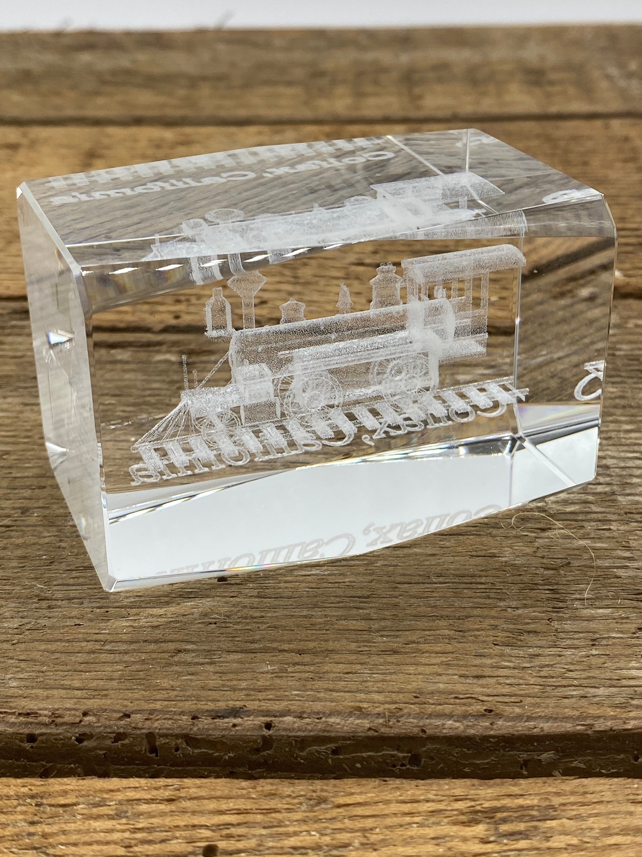 Crystal Train Paperweight - Etsy