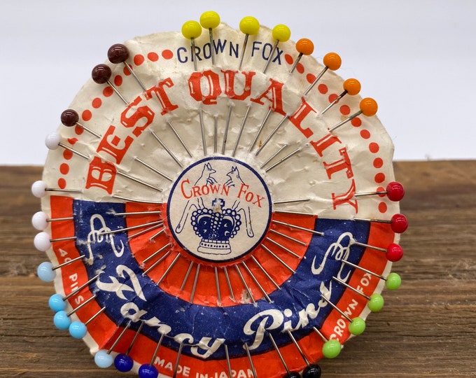 Crown Fox Dressmakers Pins - Etsy