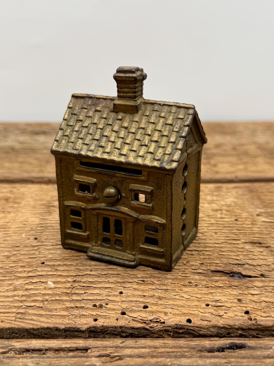 Vintage A.C. Williams Cast Iron House Coin Bank - Etsy