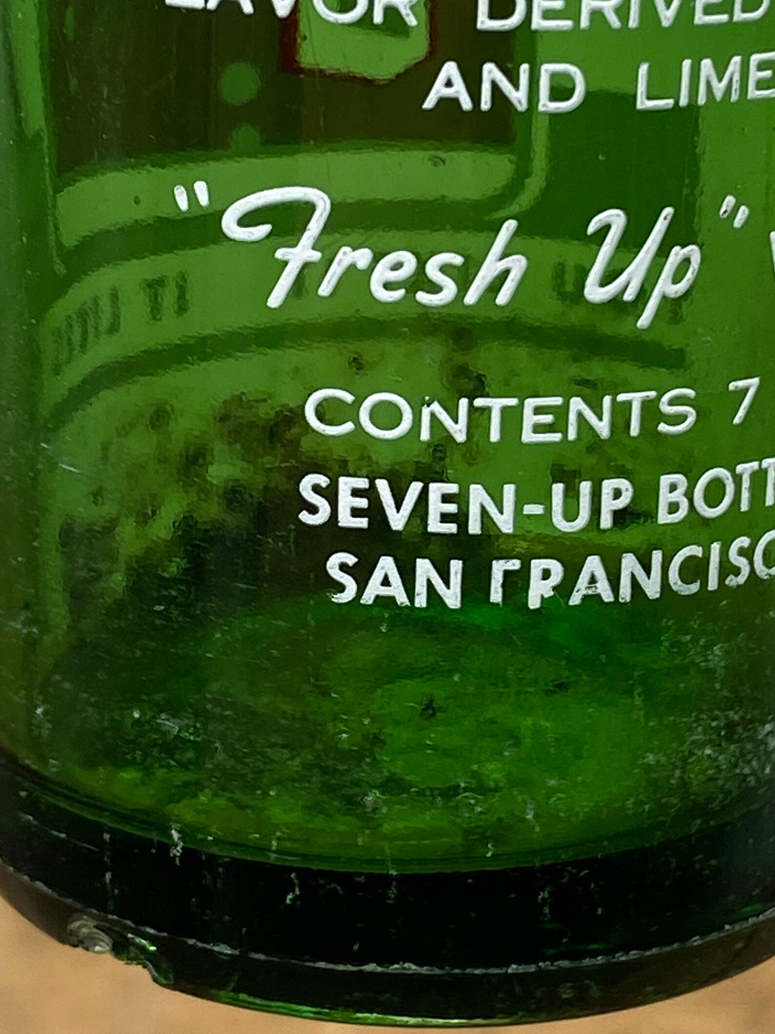 Vintage 7 Ounce 7up Glass Bottle - Etsy