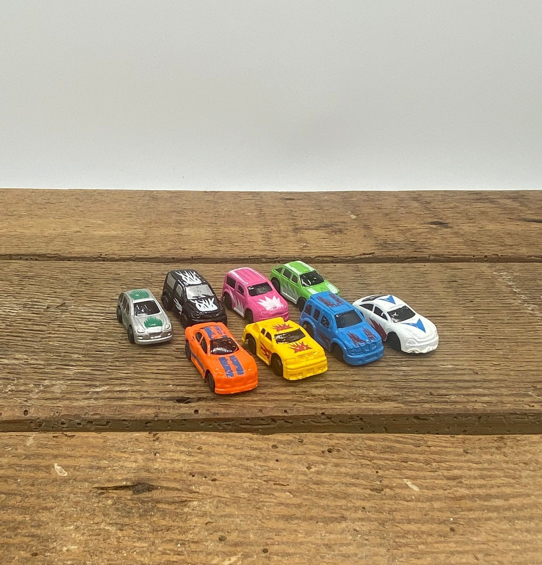 8 Vintage Mini Die Cast Cars - Etsy
