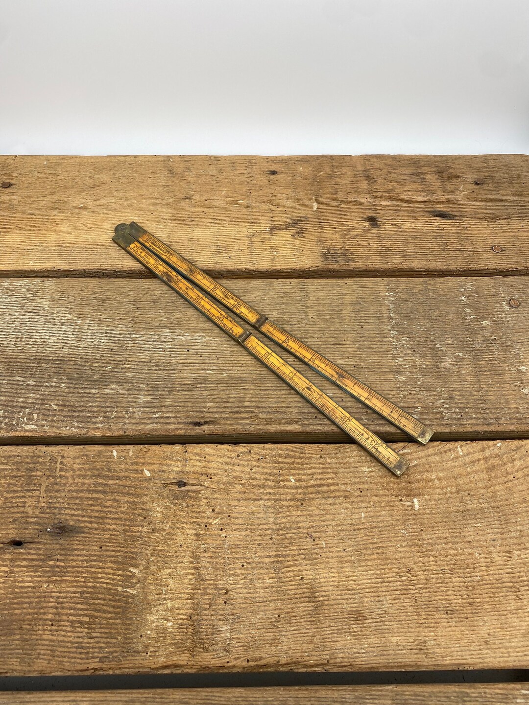 Antique Compact/collapsible 24 Inch Wooden Stanley No 62 Ruler - Etsy