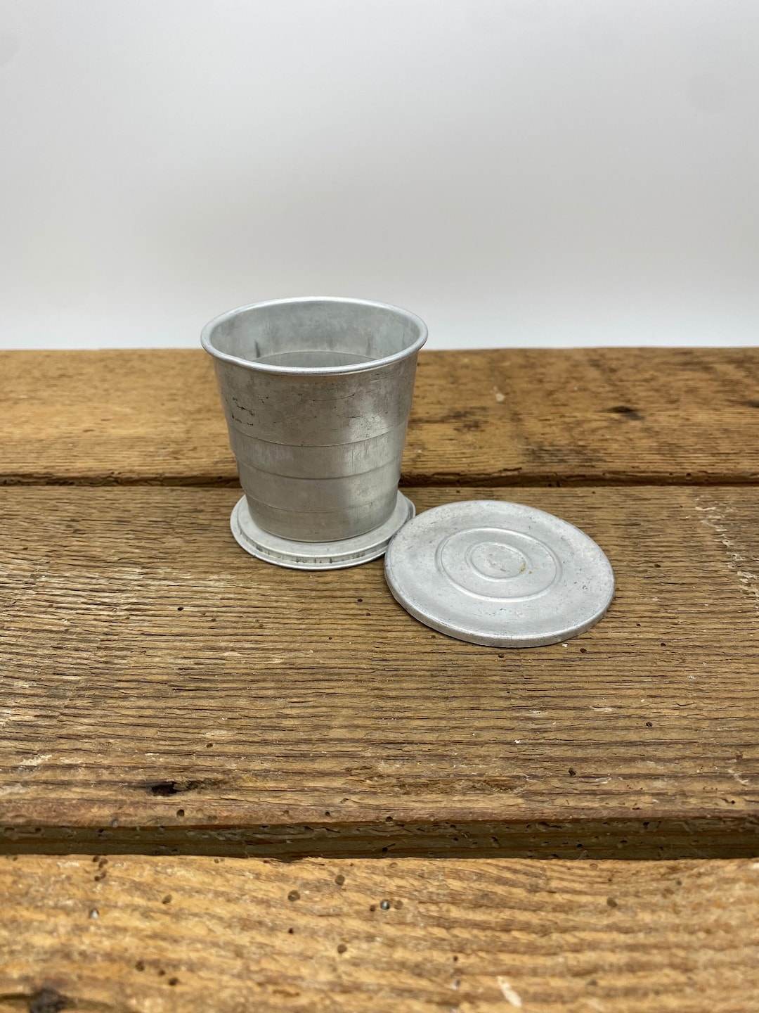 Vintage Collapsible Cup/vintage Collapsible Hiking Cup/vintage Aluminum ...