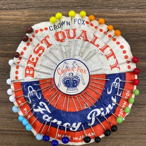 Crown Fox Dressmakers Pins - Etsy