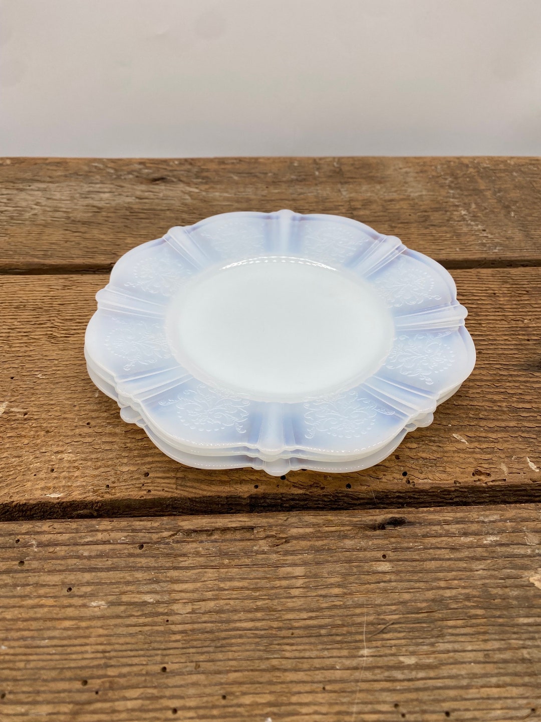 Macbeth-evans Glass Co. Monax American Sweetheart Salad/dessert Plates ...