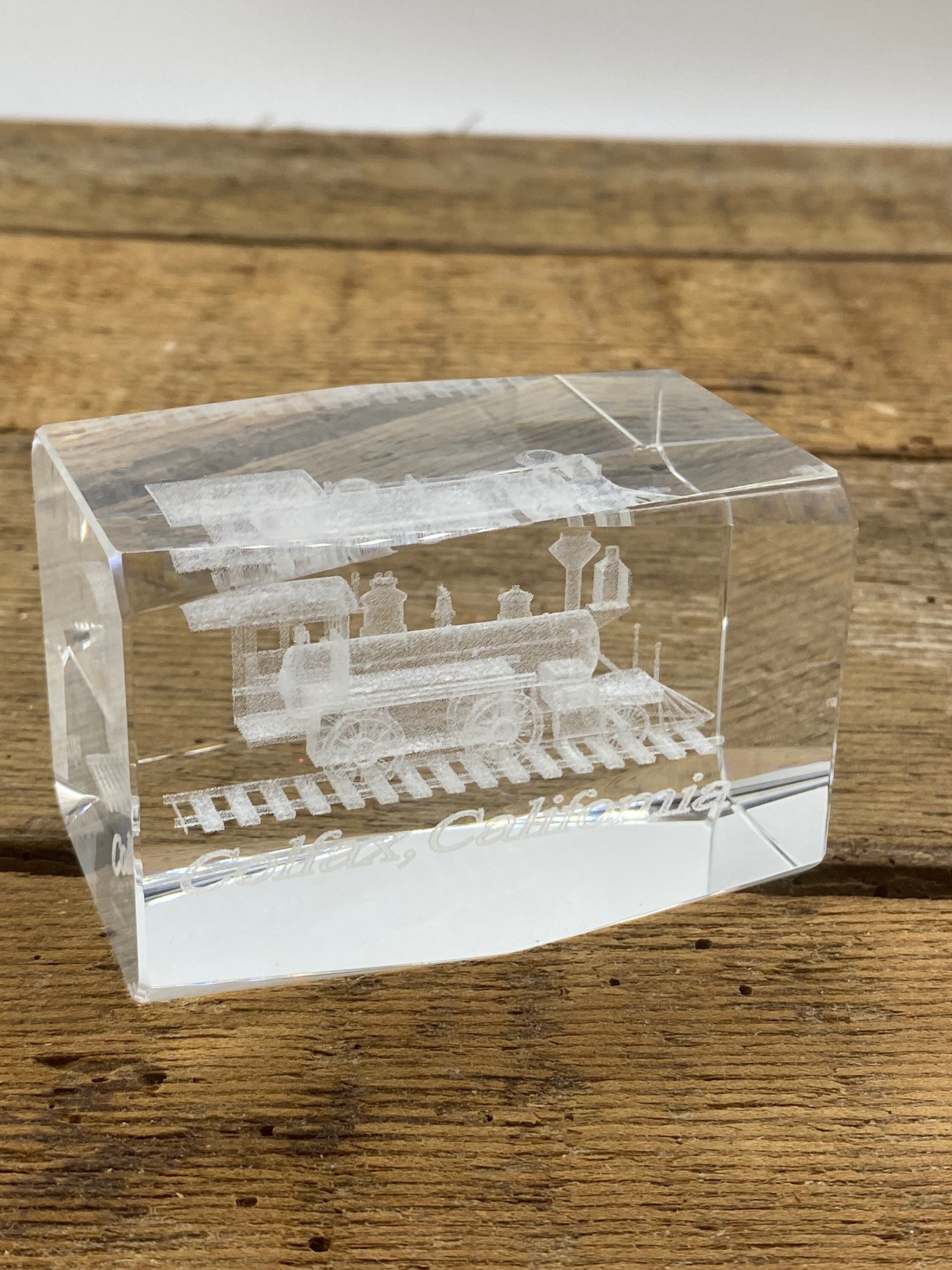 Crystal Train Paperweight - Etsy
