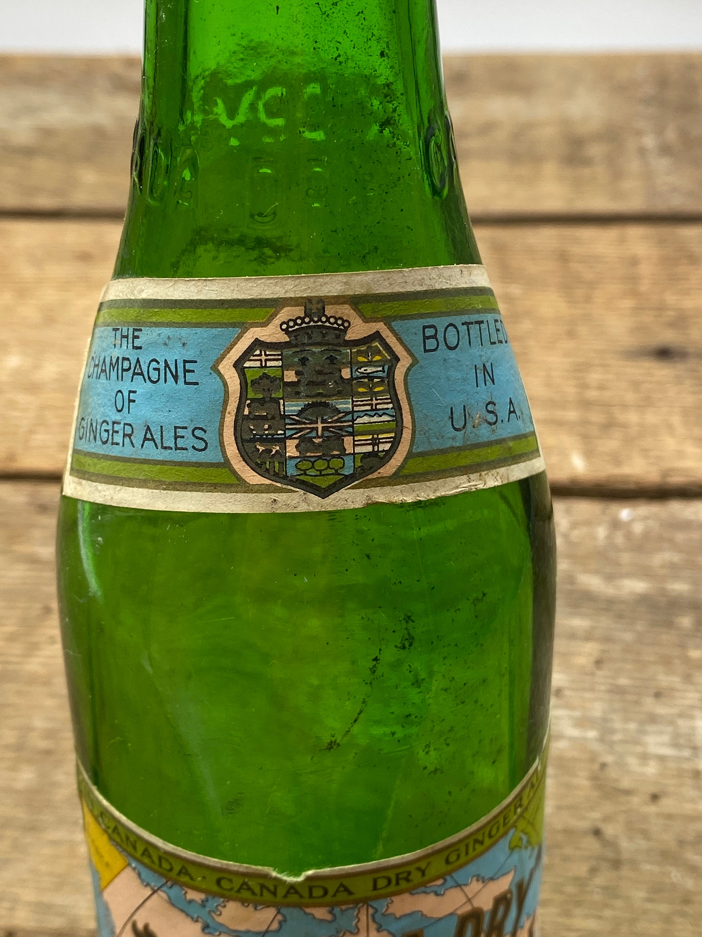 Rare Vintage Canada Dry Pale Ginger Ale Glass Bottle - Etsy