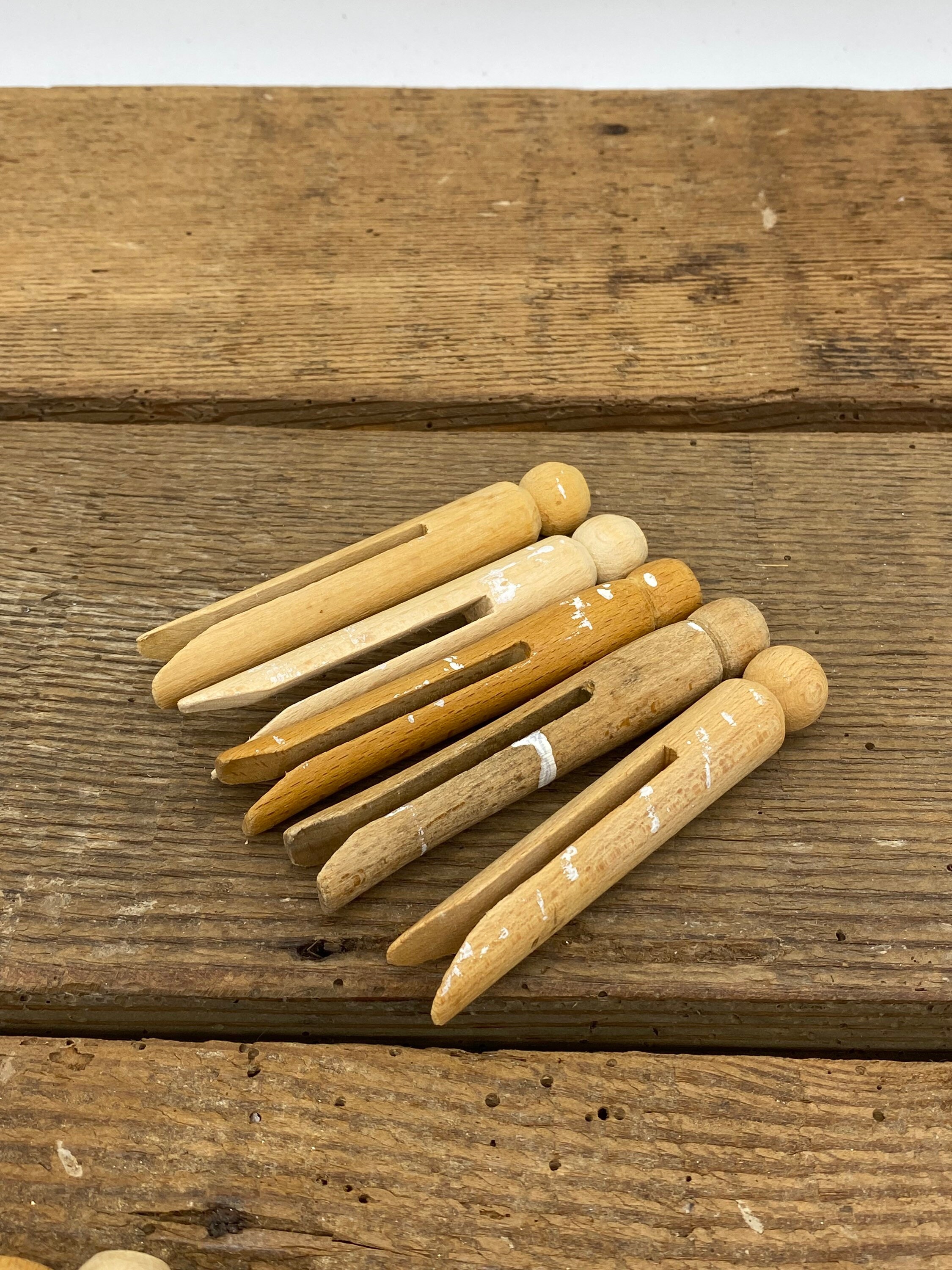 20 Vintage Style Clothespins - Etsy Canada