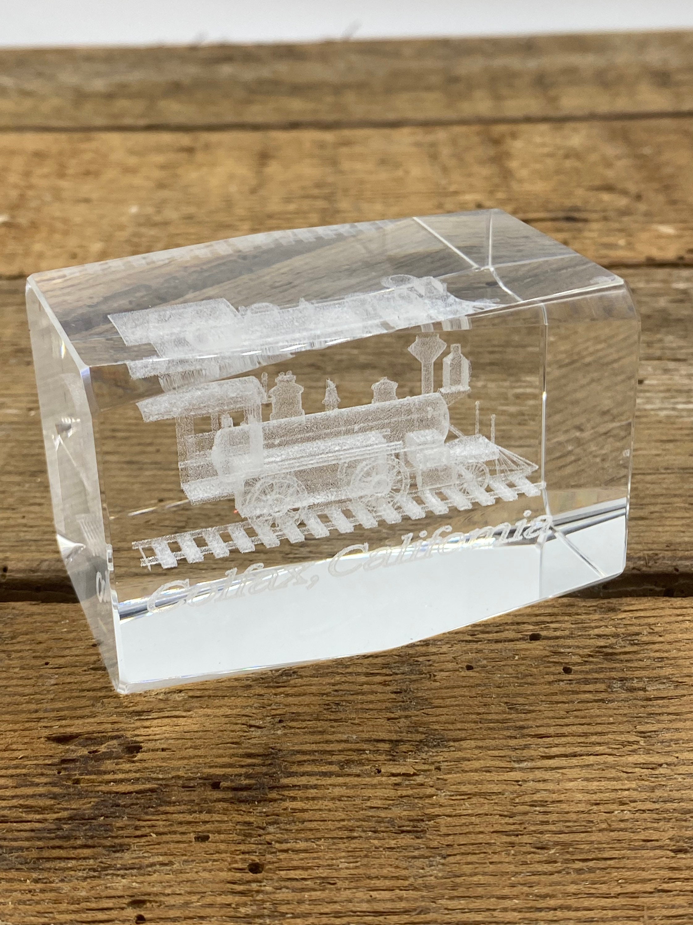 Crystal Train Paperweight - Etsy