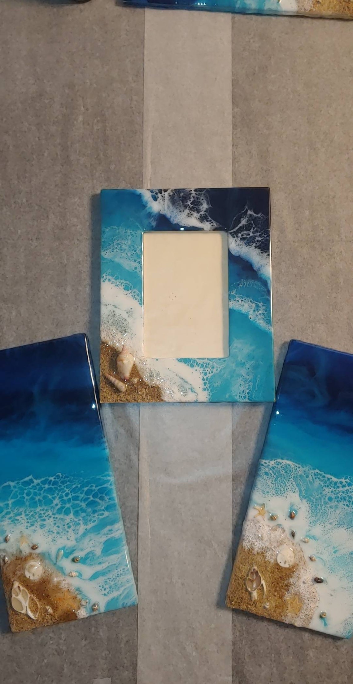 Beach Scene Resin Picture Frame - Etsy