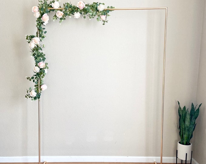 Gold Photo Background Frame Modern Gold Arch for Weddings - Etsy