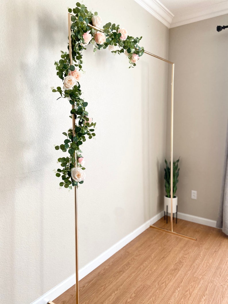 Gold Photo Background Frame Modern Gold Arch for Weddings - Etsy