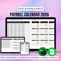 Biweekly Payroll Calendar 2026 | MS Editable Word, | Pay Period Start ...
