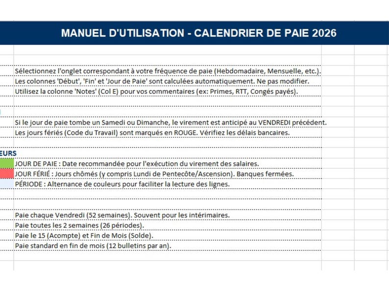Payroll Calendar France 2026 | Weekly, Biweekly & Monthly Pay Schedule ...
