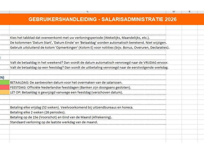 Payroll Calendar Netherlands 2026 | Weekly, Biweekly & Monthly Pay ...
