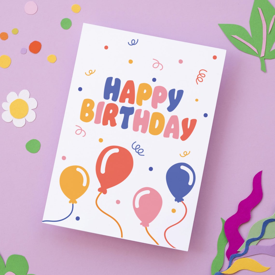 Printable Colorful Birthday Card, Printable Birthday Card, Instant ...