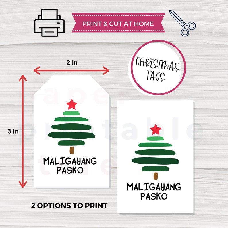 Maligayang Pasko, Paskong Pinoy Gift Tag, Pinoy Christmas, Christmas ...