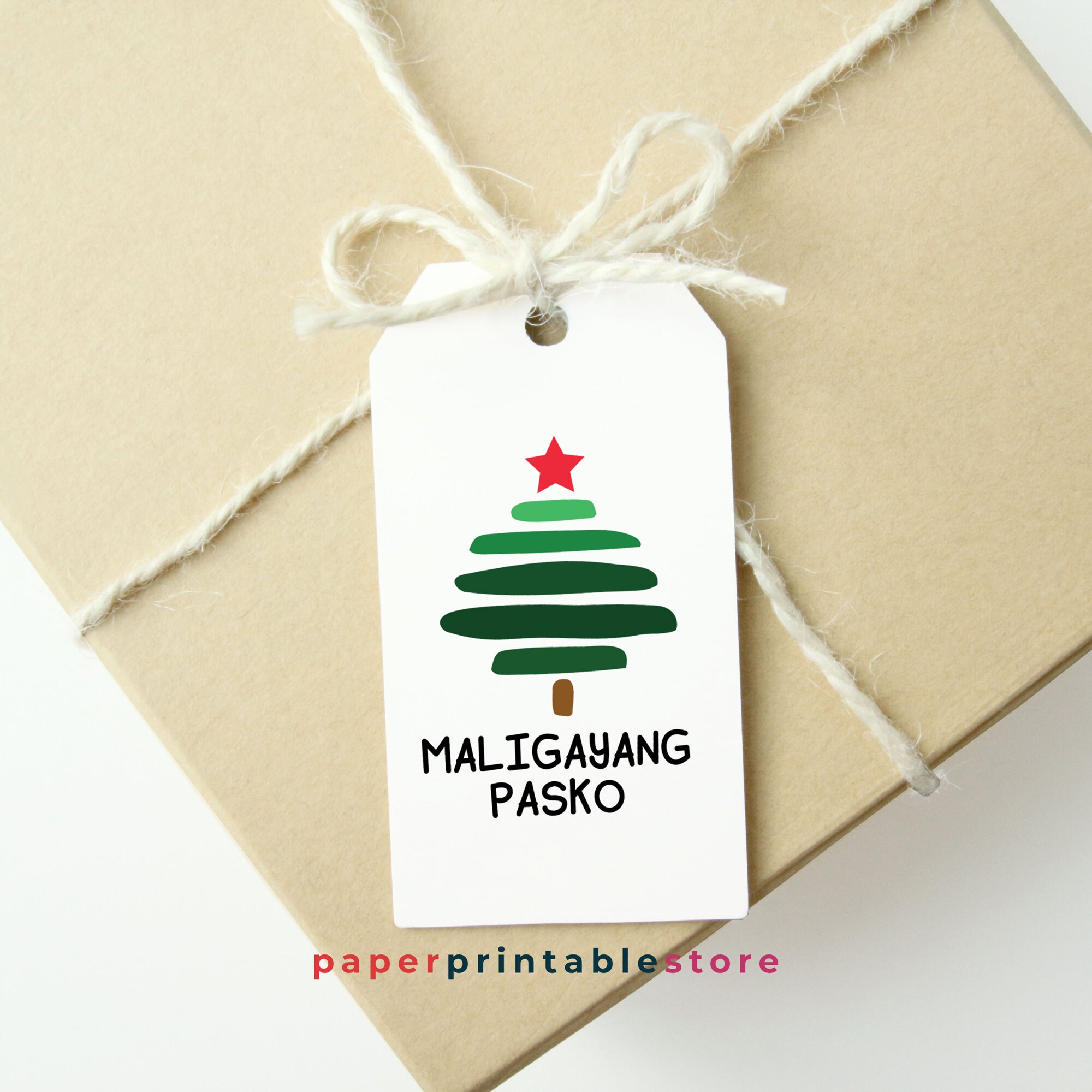 Maligayang Pasko, Paskong Pinoy Gift Tag, Pinoy Christmas, Christmas ...