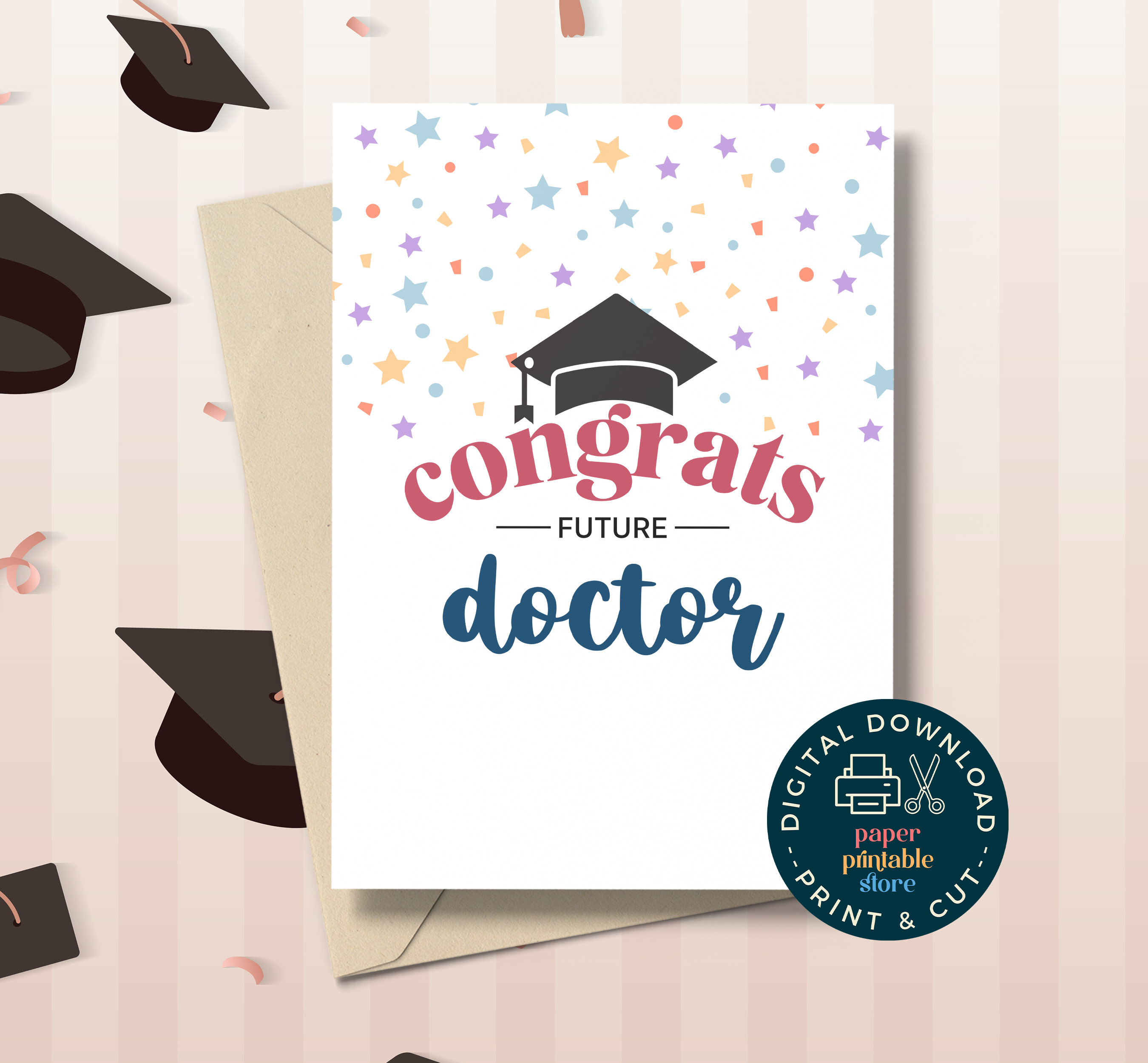 Future Doctor Graduation Card: Printable Congratulations (PDF) - Etsy