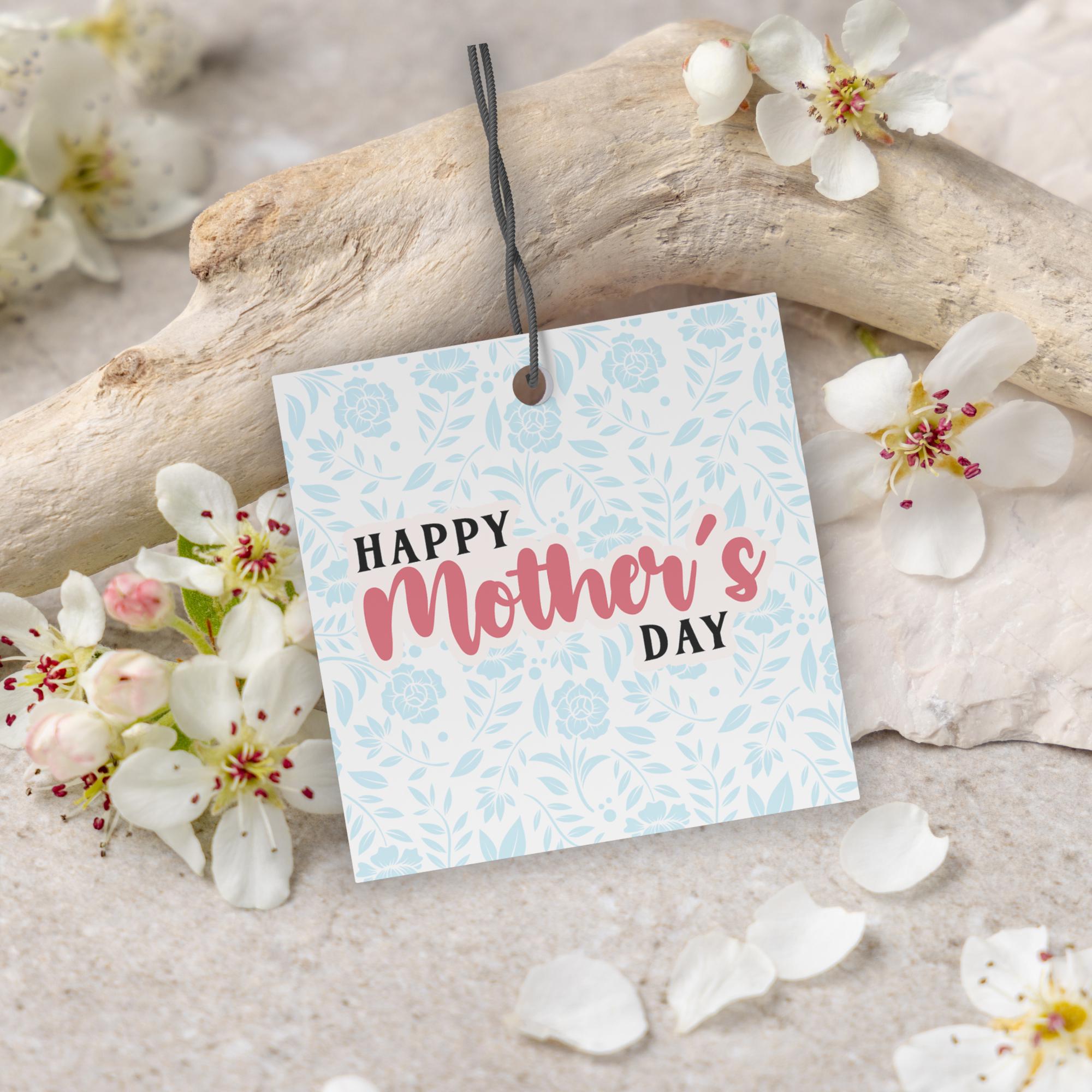 Floral Mother's Day Gift Tags, Minimalist Mother's Day Tags, Favor Tag ...