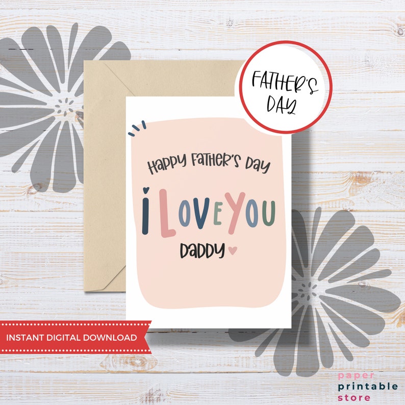 Father's Day Card From Son Printable Instant Download. - Etsy