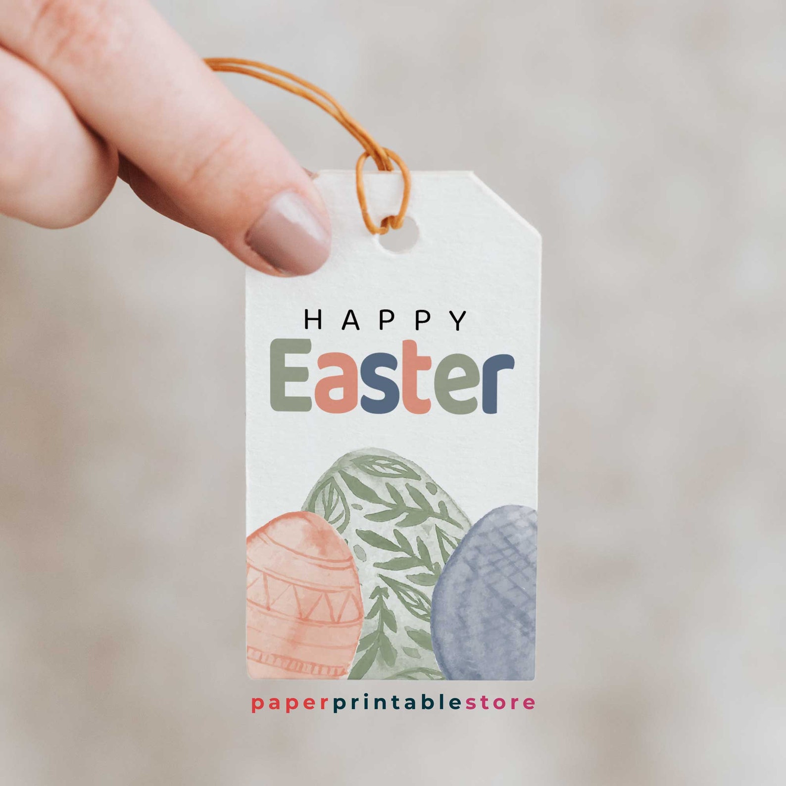 Printable Happy Easter Gift Tags Easter Favor Tags Easter - Etsy