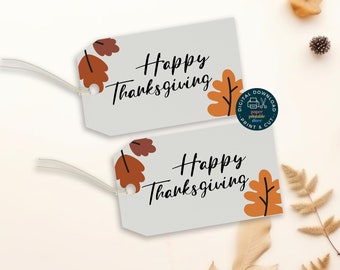 Happy Fall Tag Printable Fall Teacher Gift Tag Fall - Etsy