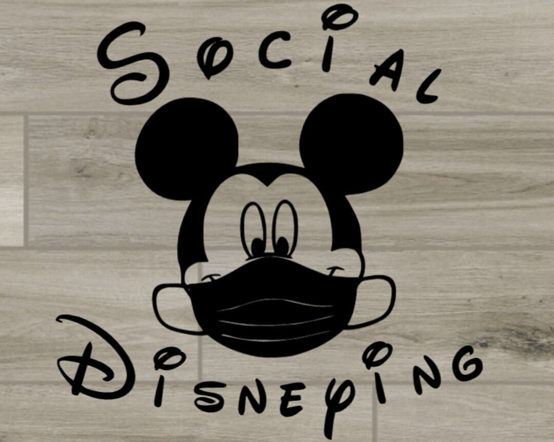 MICKEY SOCIAL DISNEYING (2) Svg File for Cricut, Brother, Silhouette - Etsy