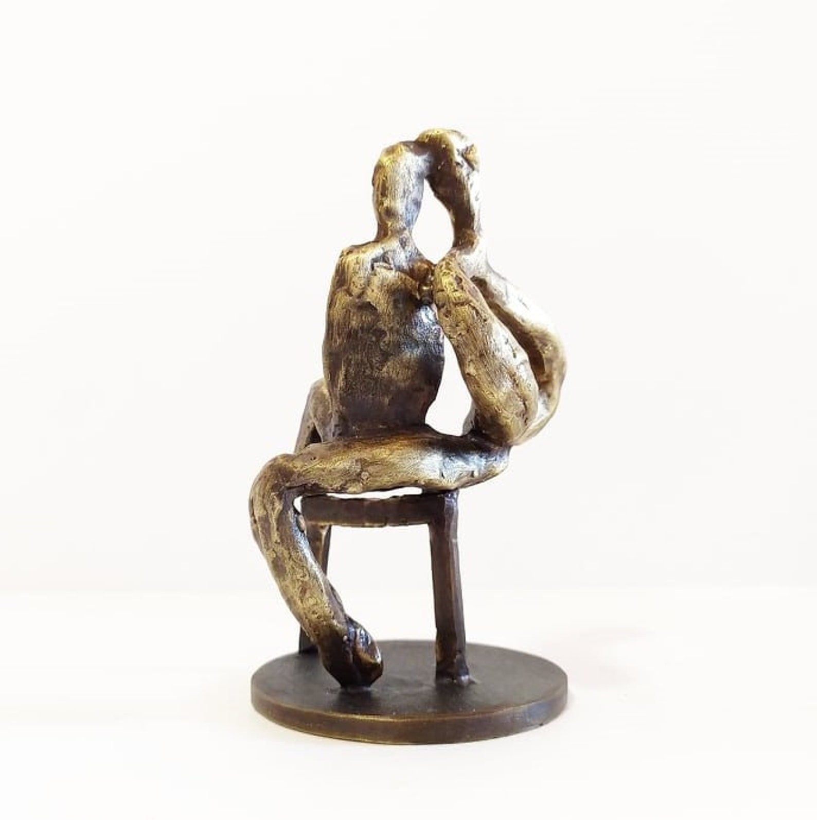 Tenderness Oxidised Bronze Sculpture Small Sculpture Art - Etsy